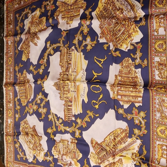 Accessories | Vintage Roma Souvenir Scarf | Poshmark